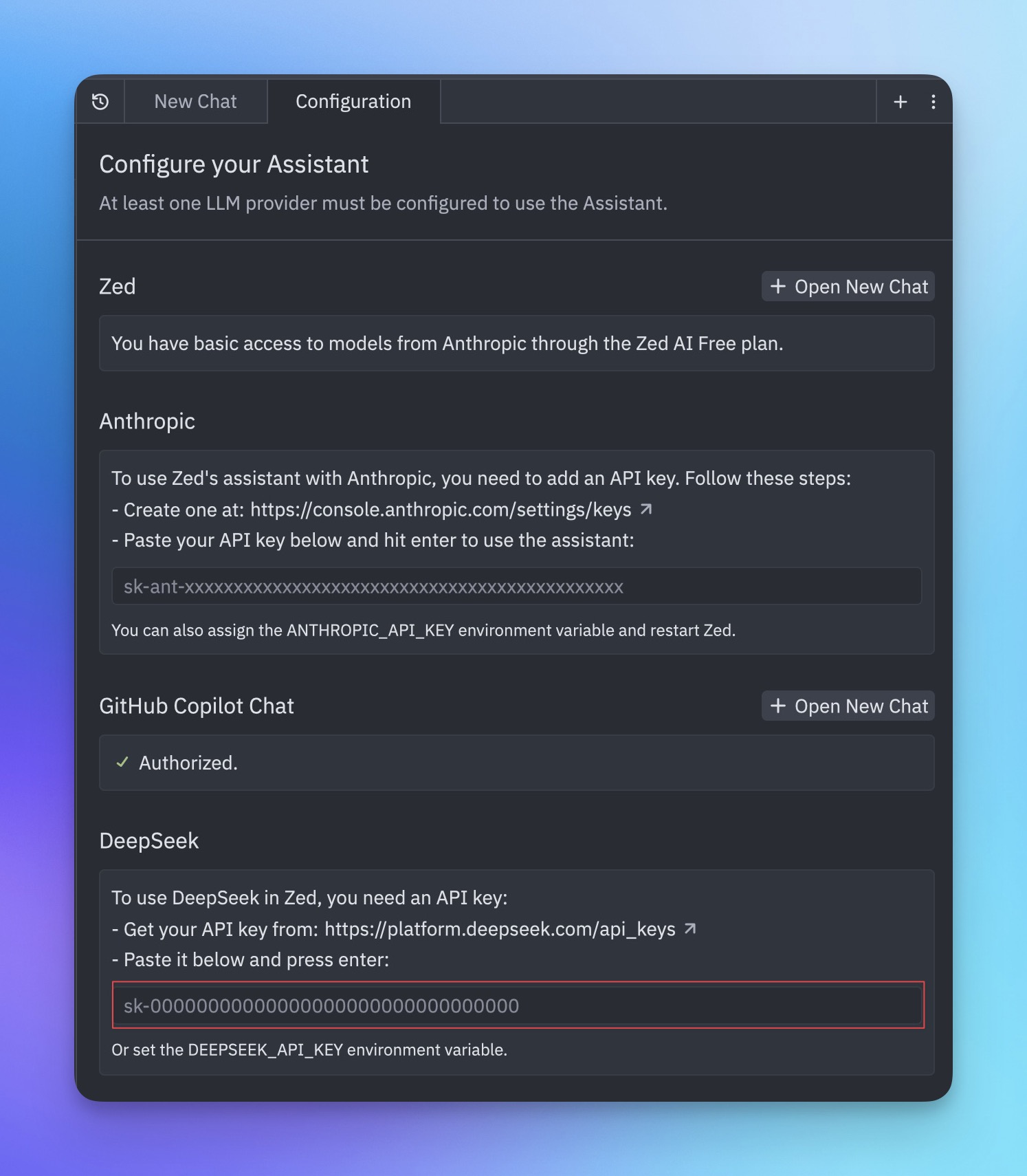 Zed IDE 介绍及如何添加 DeepSeek-V3 和 DeepSeek-R1 api？[同时附硅基流动的 DeepSeek-V3 和 DeepSeek-R1 接口设置] | Bingal
